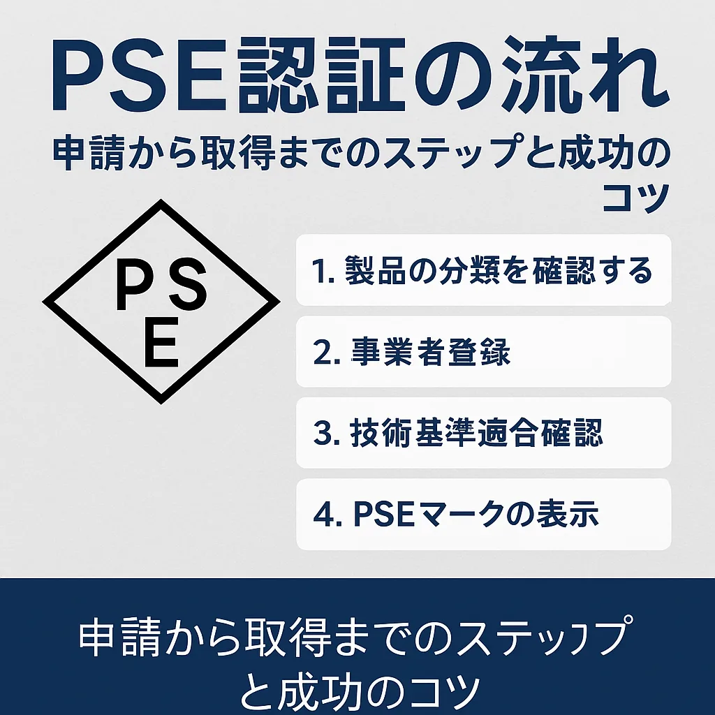 PSE認証の流れ｜申請から取得までのステップと成功のコツ - CRYSTAL VISION